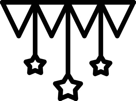 Bunting Vector Icon Style 22270157 Vector Art At Vecteezy