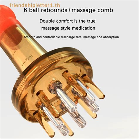 ความงามใหม ่ 1pcs Minoxidil Scalp Applicator คู ่ มือหวีผมนวดผม Growth Liquid Applicator