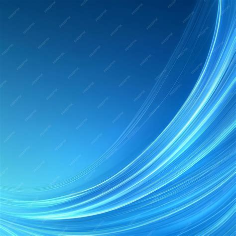 Blue Background With Soft Lines And Gradients Creating A Subtle Flowing