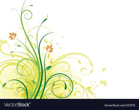 Floral Abstract Background Royalty Free Vector Image