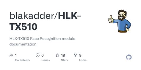 Github Blakadder Hlk Tx510 Hlk Tx510 Face Recognition Module