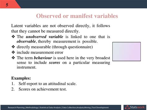 Ppt Lecture 2 Latentmanifestobserved Variables Using In Sem