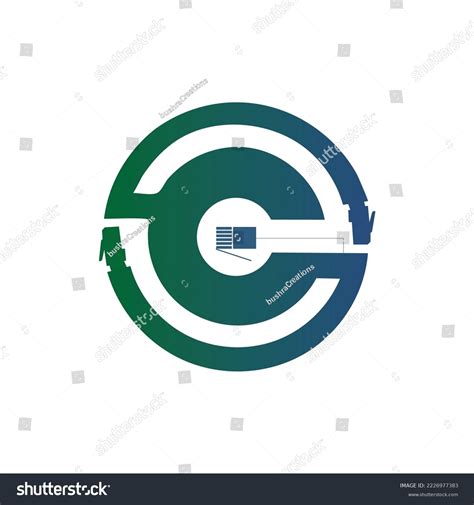 Data Cable Logo Vector Icon Illustration Stock Vector Royalty Free
