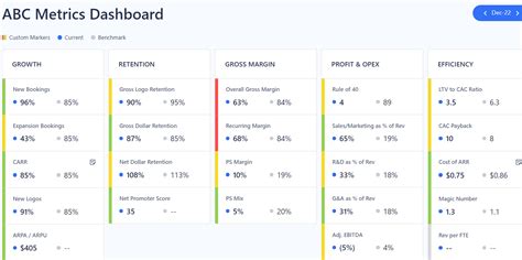 SaaS Metrics Dashboard The SaaS CFO