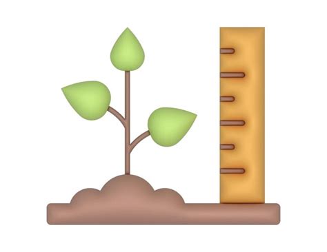 Premium Vector 3d Growing Plant Or Farming