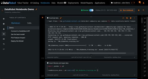 Datarobot Notebooks Enhanced Code First Experience For Rapid Ai Experimentation Datarobot Blog