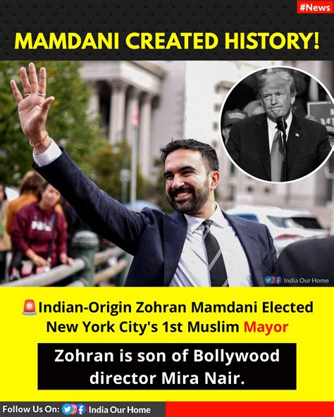 India 🚨in A Historic Upset 34 Year Old Democratic Socialist Zohran