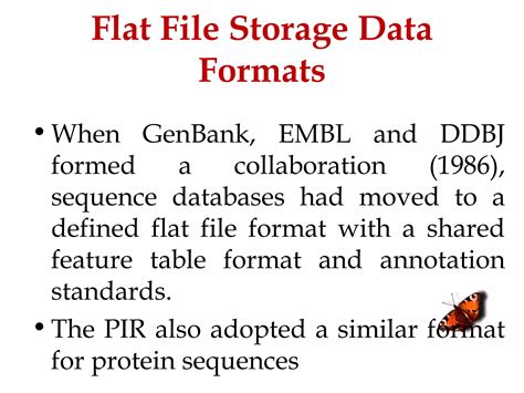 sequence file formats ppt databases computer software and