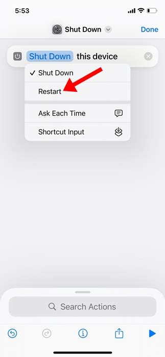 How To Create Restart IPhone Shortcut