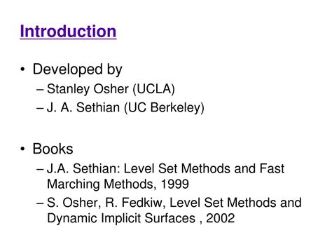 Ppt Introduction To Level Set Method Evolving Curves And Surfaces Powerpoint Presentation