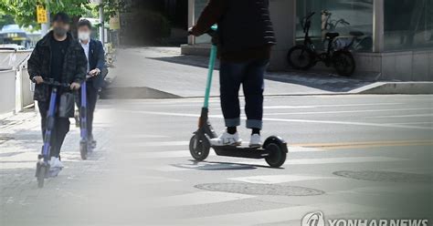 광주서 전동킥보드 사망사고 잇따라단속 건수도 급증