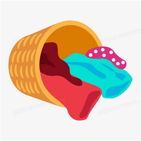 一组手绘矢量脏衣服套图合集五元素PNG图片素材下载 手绘PNG 熊猫办公