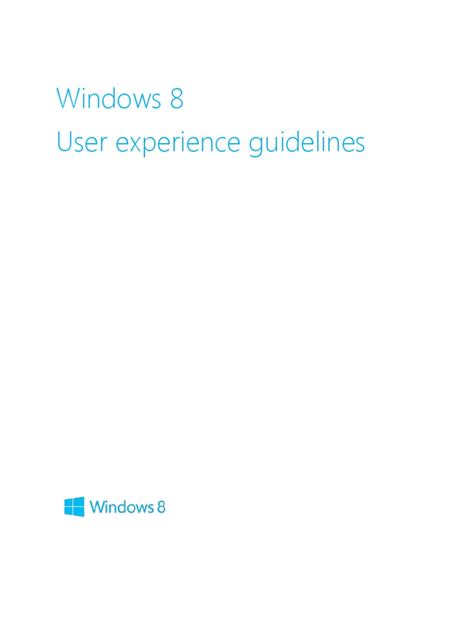 0001 An Microsoft Windows 8 User Experience Guidelines 314 Pdf