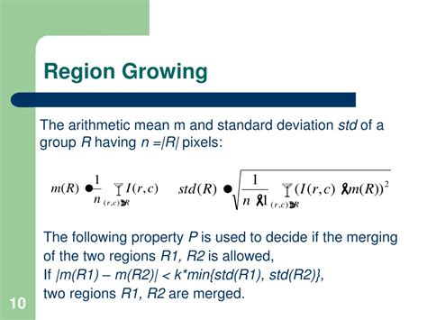 Ppt Image Segmentation Using Region Growing And Shrinking Powerpoint