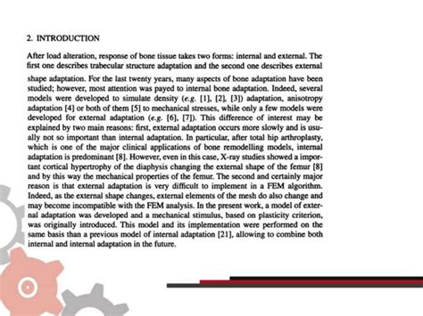 Three Dimensional Model Of Bone External Adaptation Ppt