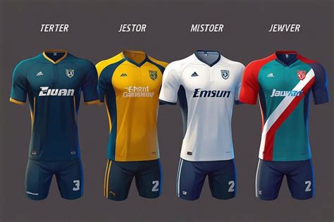 Explore A Wide Range Of Customizable Team Jerseys Premium Ai Generated Image