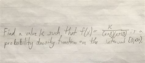 solved find a value k such that f x k x 8 x 10 5