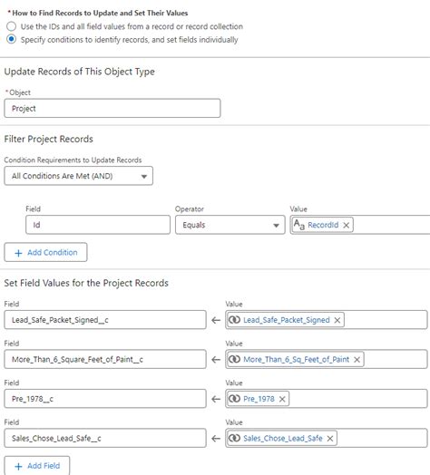 Create A Custom Screen Flow To Populate Specific Fields Lightning