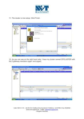 Check Point Cluster Setup R PDF