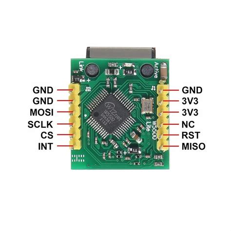 Pcb Module W5500 Tcp Ip Spi To Lan Ethernet Interface Converter For