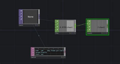 how to read a table dat based on count chop beginners touchdesigner