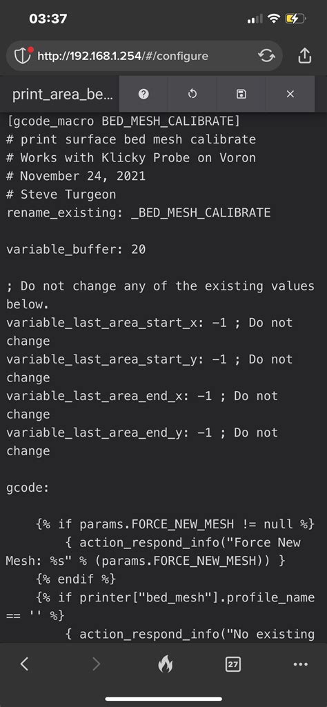 Internal Error Bed Mesh Calibrate · Issue 39 · Turge08printareabedmesh · Github