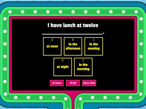 Complete Structure Gameshow Quiz