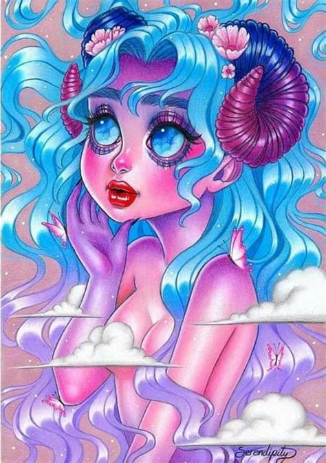 Pin By Isadora Monte On Blue Cartoon Art Styles Boho Art Drawings Girls Cartoon Art