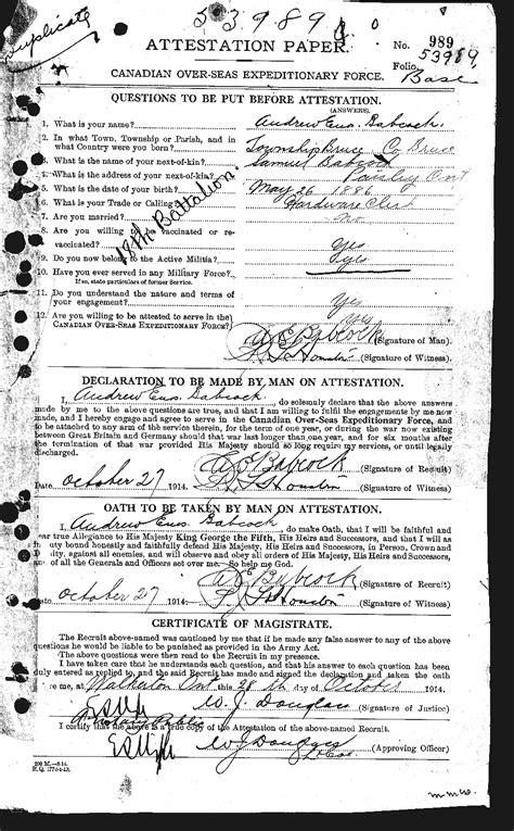 Babcock Andrew Enos Lieutenant History Of The 18th Battalion Cef The Fighting Eighteenth