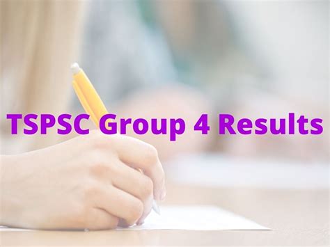 TSPSC Group 4 Results Declared On Tspsc Gov In Check Complete List Here Education News