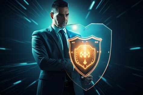 Premium Photo Safeguarding Your Data A Businessmans Guide To