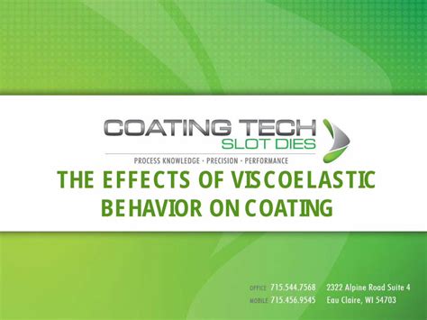 Pdf The Effects Of Viscoelastic Behavior On Coating Dokumentips Pdf The Effects Of Viscoelastic Behavior On Coating Dokumentips