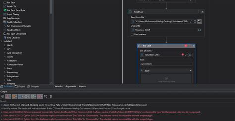 Error When Reading Data From A Csv File And Saving It In A Variable