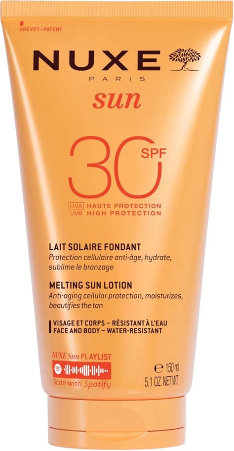 Nuxe Melting Sun Lotion Spf30 150ml Broad Spectrum Face And Body Sunscr