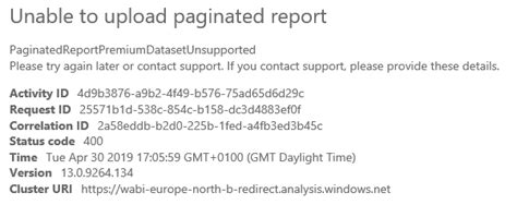 Solved Cant Publish Paginated Report Microsoft Fabric Community