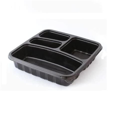 4 C T Container 1 Lrg 1 Med 2 Sml Black Skp Set Of 150pcs Takeaway Container