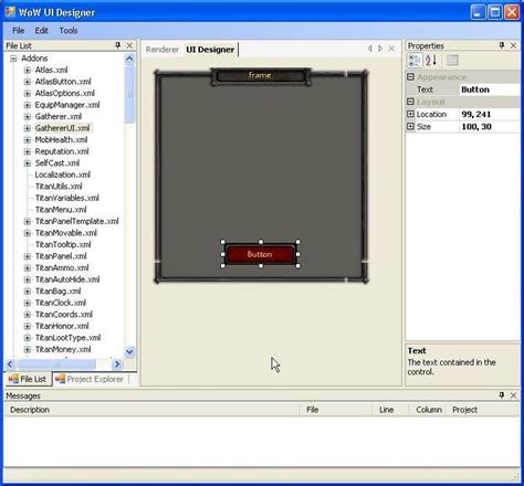 Wow Ui Designer Developer Utilities World Of Warcraft Addons