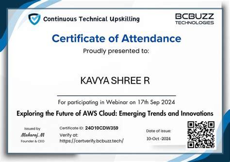 Kavya Shree R On Linkedin Aws Cloudcomputing Innovation