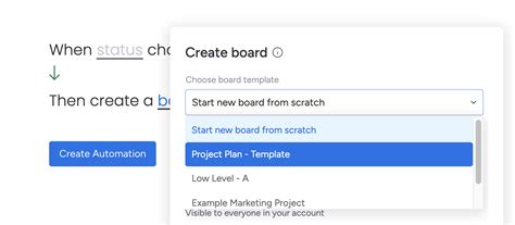 using automations to create new board project feature requests monday community forum