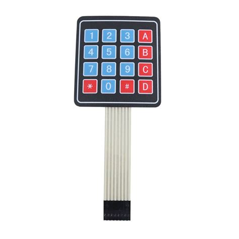 Buy 4×4 Matrix Keyboard16 Key Membrane Switch Keypad For Arduino