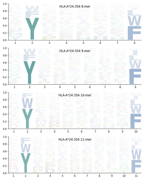 Mhc Class I Allele Motifs Hla A24354