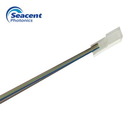 24 Ch Optical Fiber Array With High Precision V Groove Substrate