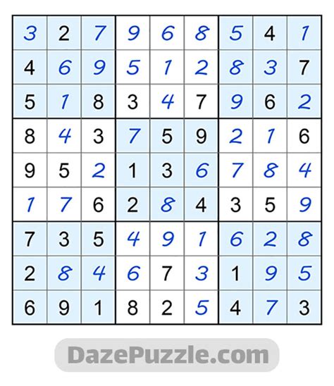 Puzzle Page Sudoku December 1 2024 Answers