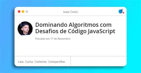 dominando algoritmos com desafios de código javascript