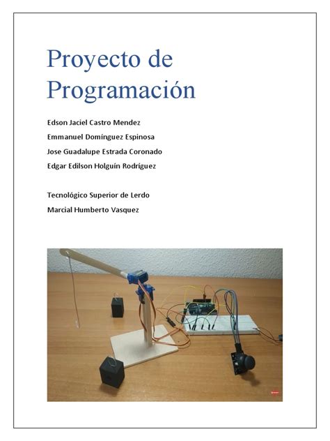 Proyecto De Grua Con Arduino Pdf Arduino Programación De Computadoras