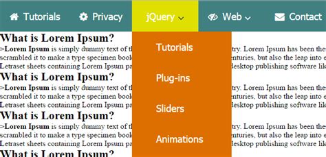 Create Css And Jquery Responsive Menunavigation