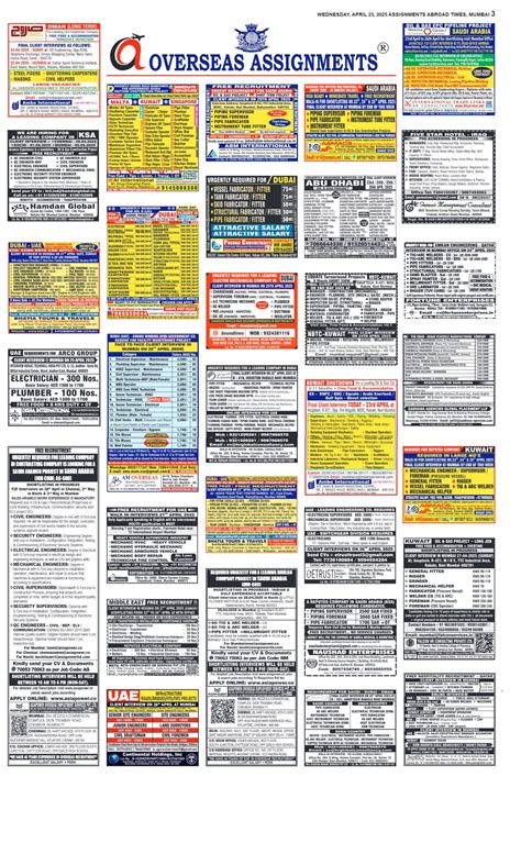 Assignment Abroad Times 26th April 2025 — Assignment Abroad Times