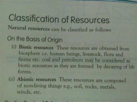 What Are The Classification Of Natural Resources On The Basis Of Their Origin