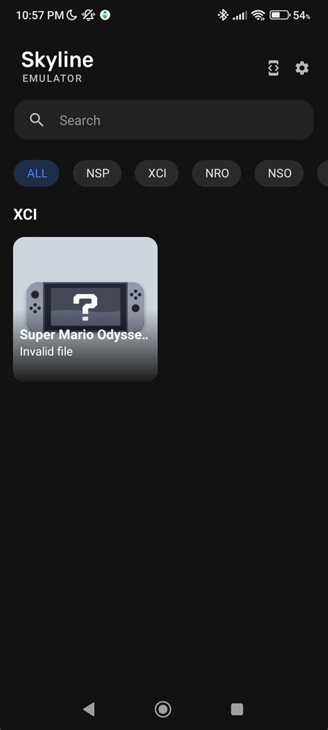 For Skyline On Android Mario Odyssey Comes Up As An Invalid File Even After Extracting The File