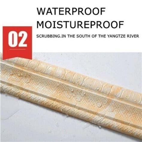 【ร้อน】3d โฟมสติ๊กเกอร์ติดผนังกันน้ำวอลล์เปเปอร์กาวตนเองชายแดนตกแต่งผนังที่ถอดออกได้สติกเกอร์ผนัง